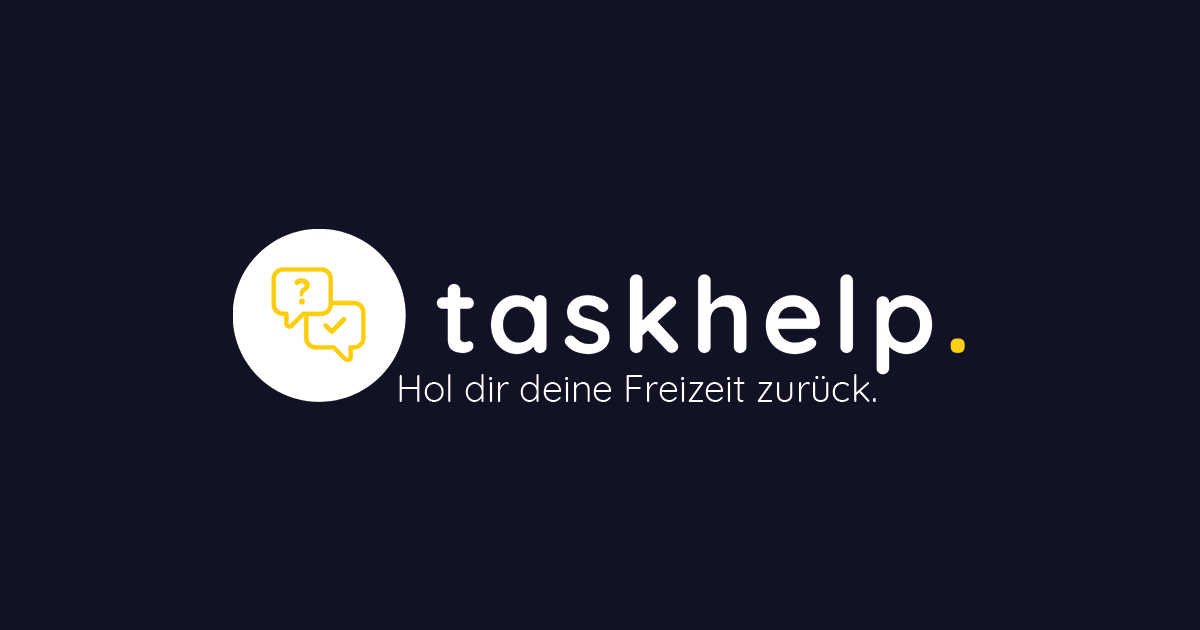 Hilfecenter mit Fragen & Antworten | taskhelp.